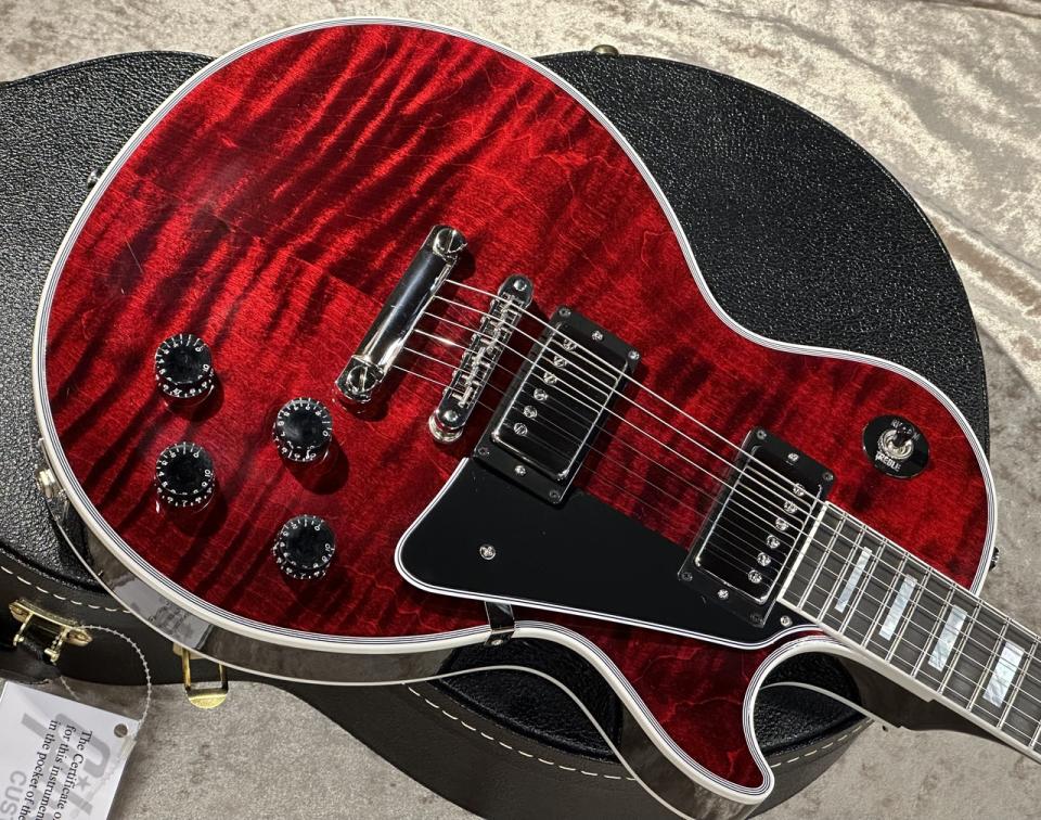 Gibson Les Paul Custom Figured w/Ebony Fingerboard Gloss Red Tiger s/n CS500611【4.49kg】 2025年 新品 ...