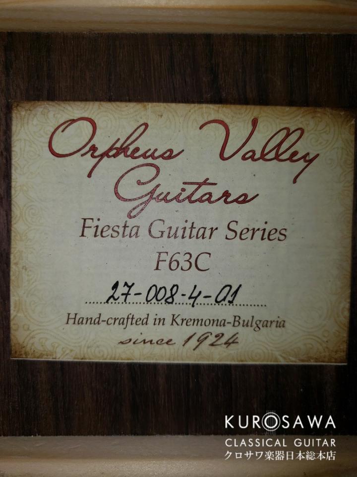 Orpheus Valley Guitars オルフェウス・ヴァレー・ギターズ F63C 杉・ローズウッド 【日本総本店2F在庫品】 2020 ...
