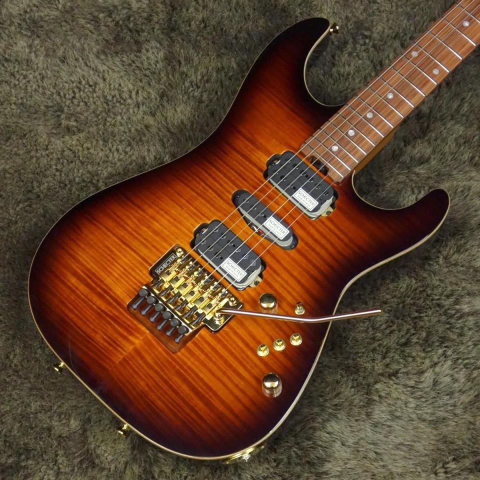 SCHECTER NV-3-22-AL Flame Maple Top Tyger Eye Burst【オーダーモデル】 新品 1309916 ...