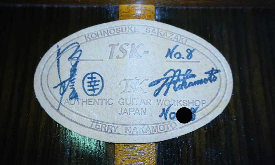 TSK NO.8 Not Aged 本鼈甲 Pick-guard 【坂崎幸之助・Terry 中本】 / Goth 510 Gold Peg・Head and Top and Back ...